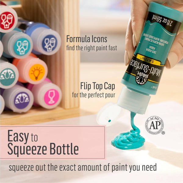 FolkArt MultiSurface Acrylic Paint Set Brights 10 Colors – Bemis Honey ...