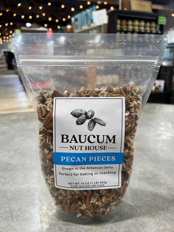 Baucum Pecans Pieces, 1 lb – Bemis Honey Bee Farm