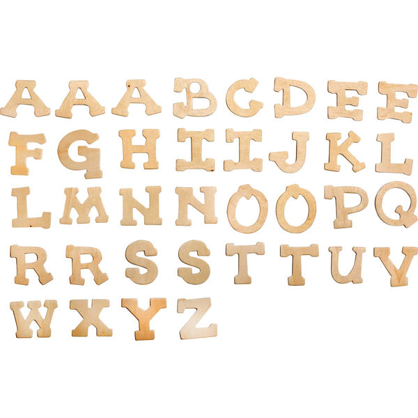 Plaid Wood Surface Letter Pack Fun Font 36 Piece – Bemis Honey Bee Farm