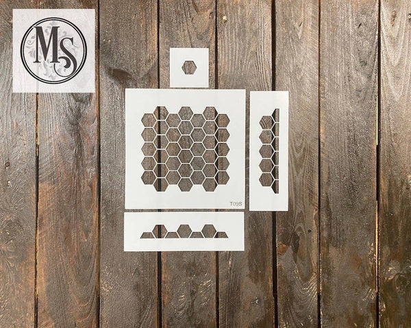 Hex Tile Stencil – Bemis Honey Bee Farm