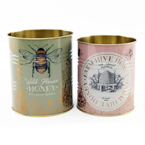 Bee Storage Tin Set – Bemis Honey Bee Farm