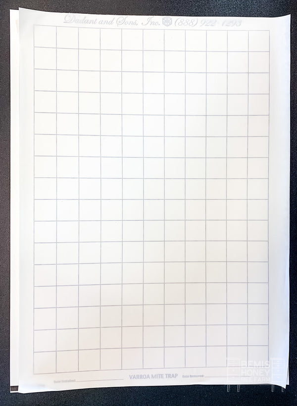 Varroa Mite Sticky Board - 10 Frame – Bemis Honey Bee Farm